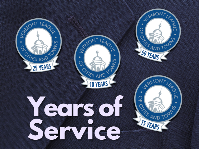 Years of Service Lapel Pins | Vermont League of Cities and Towns